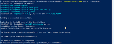 Scheduling with Quartz .NET Scheduler and Topshelf service using Serilog | Oliver Coding