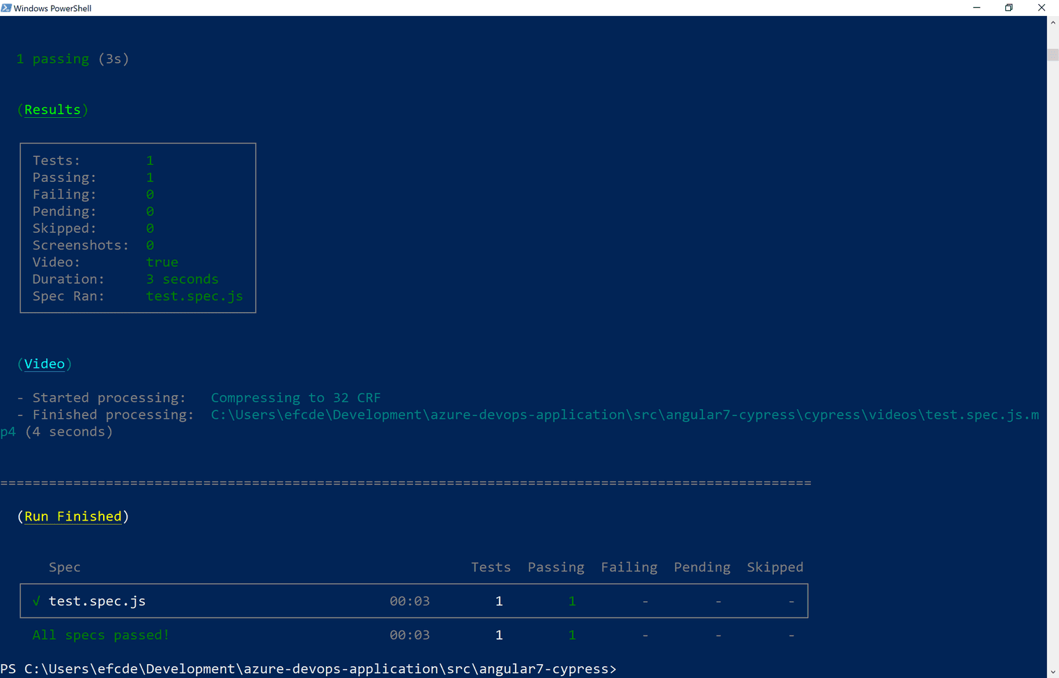 Angular 7 With Cypress And Azure Devops Build Pipeline Oliver Coding